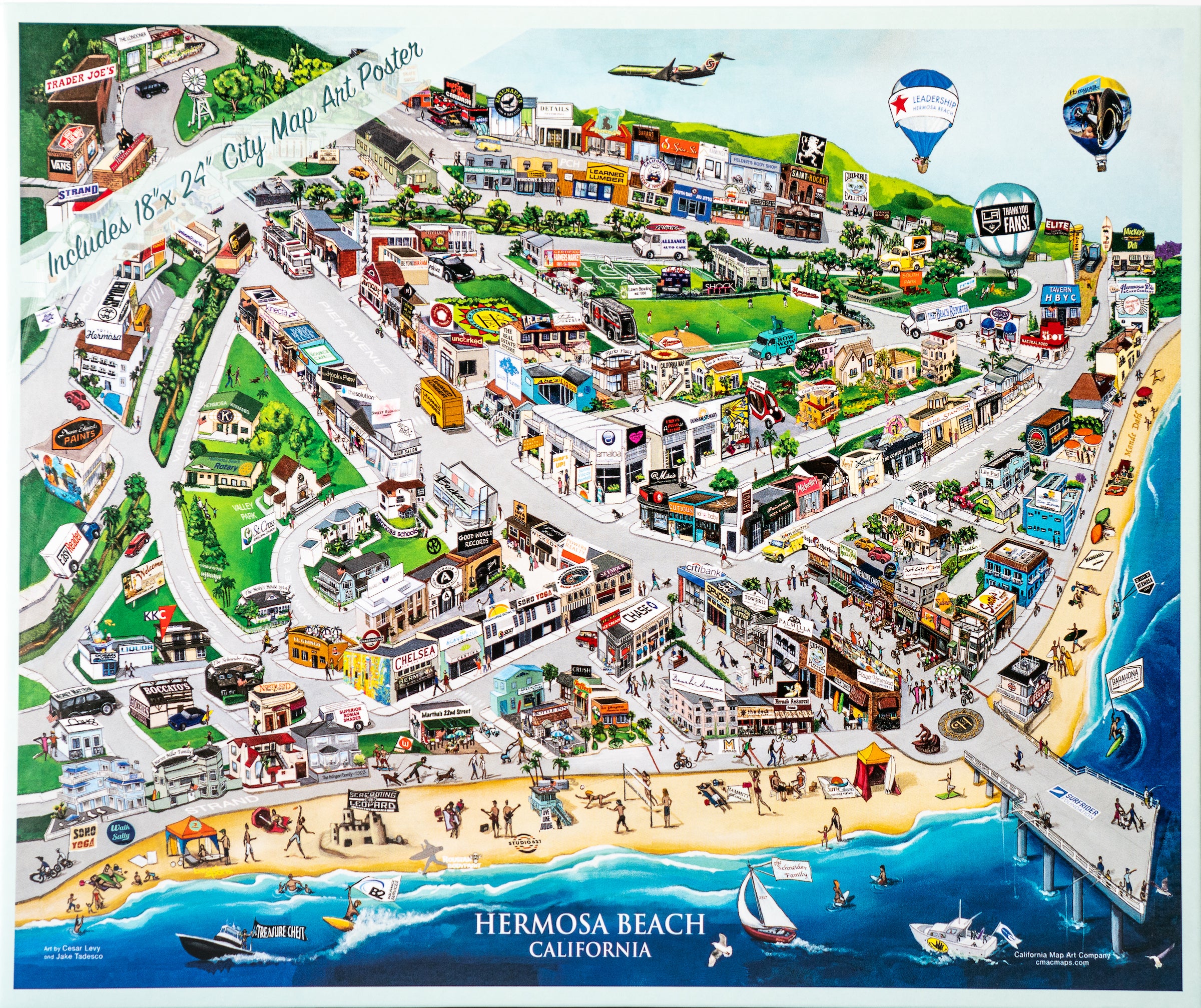 Hermosa Beach Puzzle (Poster Included) – Good World Puzzles